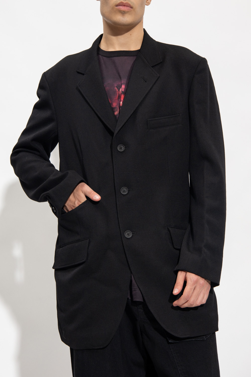 Yohji Yamamoto Single-breasted blazer | Men's Clothing | Vitkac